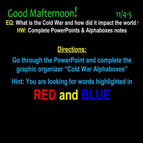 Cold war | PPT
