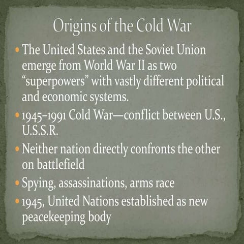 Cold war | PPT