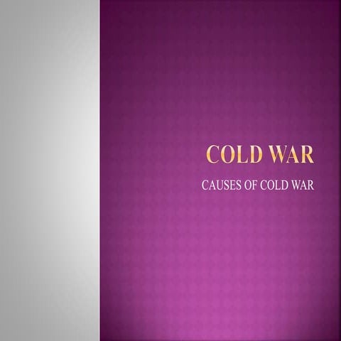 Cold war | PPT