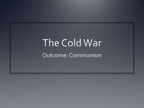 Communism & Socialism | PPTX