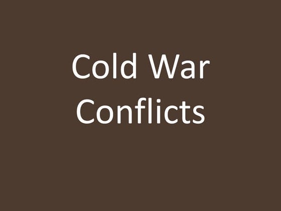 Cold war 2 - 1949-1968 | PPT