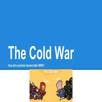 Cold war lecture | PPT