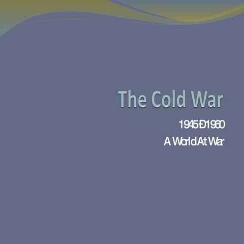 Cold War Ppt | PPT