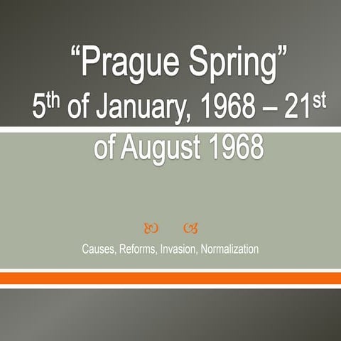 Cold War: Prague Spring | PPTX