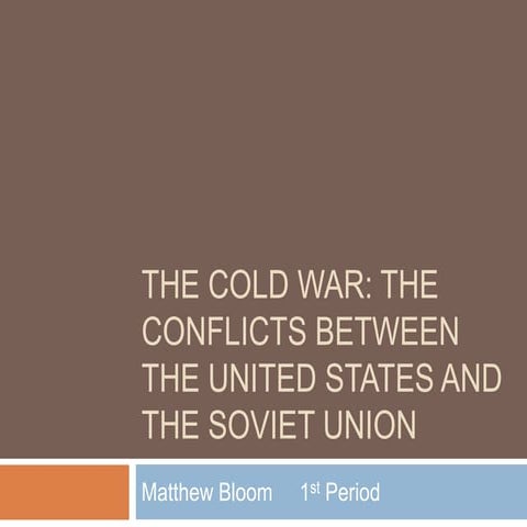 Cold War Project | PPT