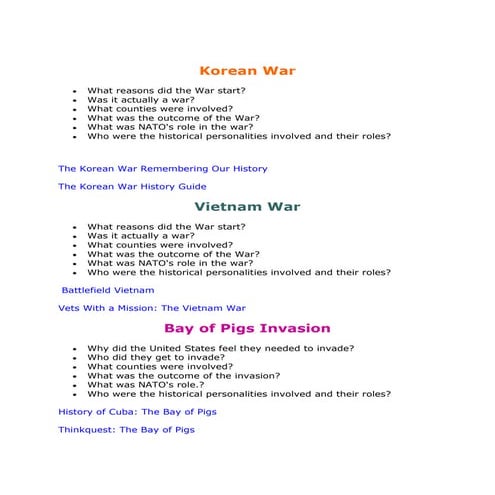 Cold war webquest | DOC