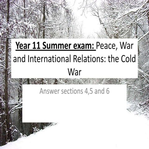 Cold war questions blog summary | PPTX