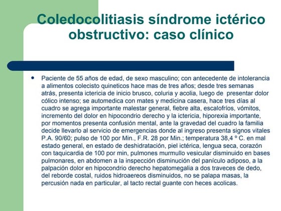 Coledocolitiasis | PPT