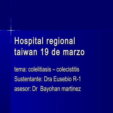 Colelitiasis dr bayohan | PPT