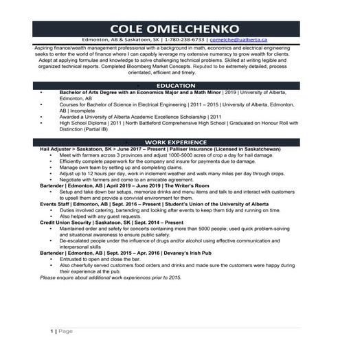 Resume | PDF
