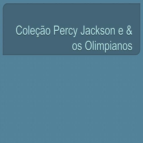 Coleção percy jackson | PPTX