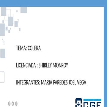 diapositivas sobre el COLERA en power point.pptx
