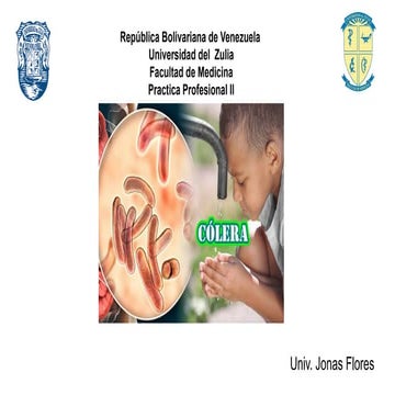 Colera epidemiológia incidencias en el estado Zulia | PPTX