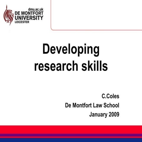 Developing research skills | PPT