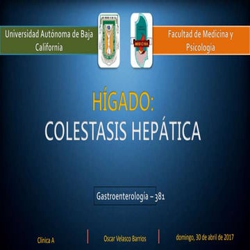Colestasis hepática | PPTX