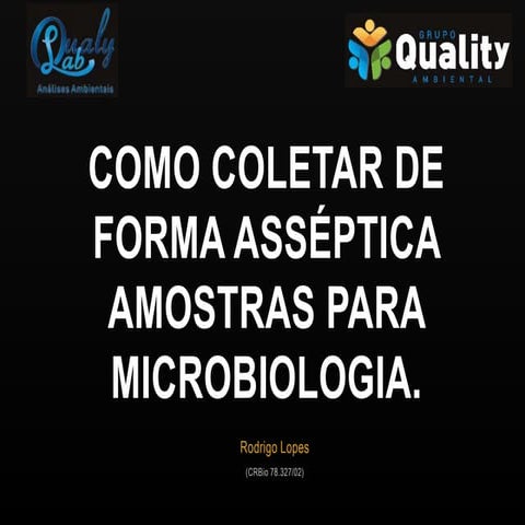 Coleta microbiologia passo a passo | PPTX