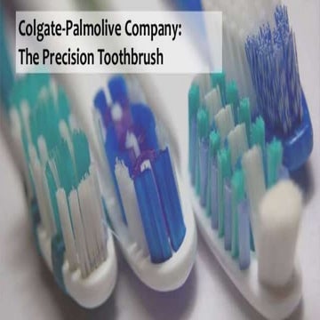 Colgate palmolive the precision toothbrush