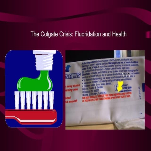 colgatecrisis.ppt based on flourisis and other effects | PPT