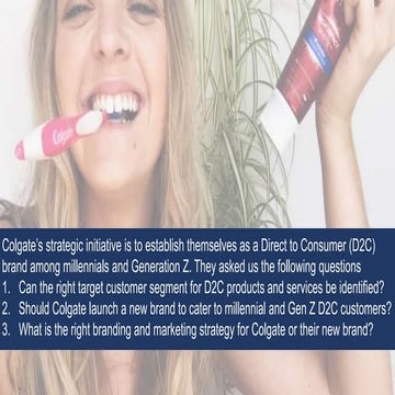 Colgate DTC branding strategy | PPTX