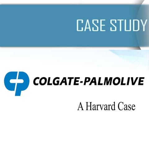 Colgate palmolive | PPTX | Oral care | Personal Care