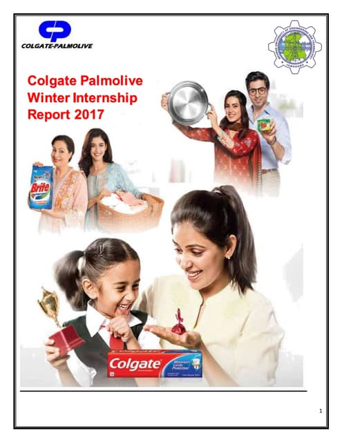 Colgate Palmolive Pakistan Kotri Internship Report | PDF