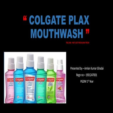 Colgate plax mouthwash | PPT