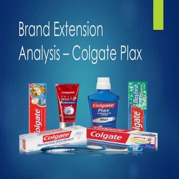 Colgate plax_Brand extension analysis | PPT