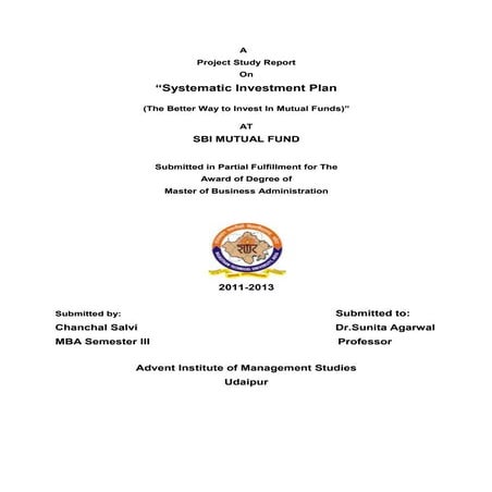 systematic Investment Plan | DOCX