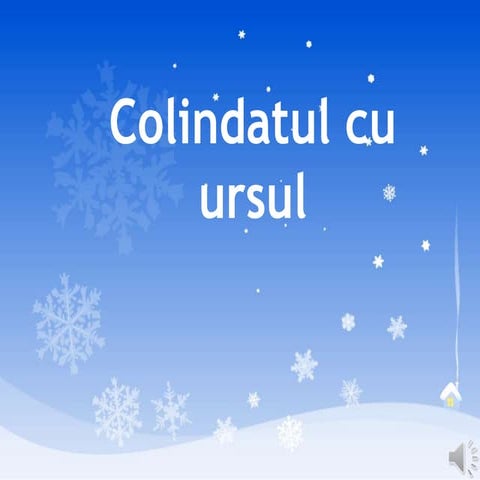 Colindatul cu ursul | PPTX