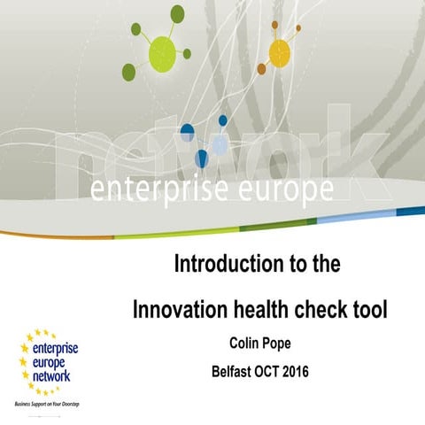 Enterprise Europe Network | Introduction to the Innovation Health Check ...