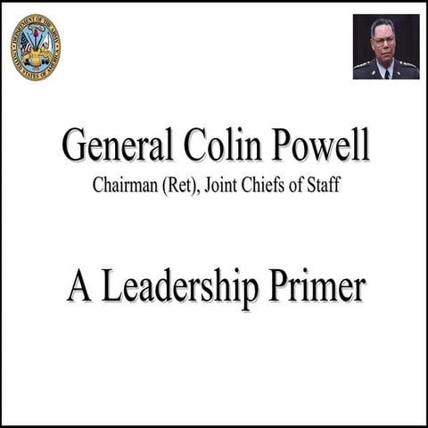 Colin Powell On Leadership | PPT