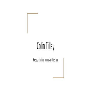 Colin tilley | PPT