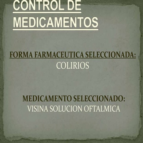 Colirios y visina | PPTX