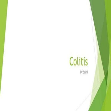 A clear understanding ppt on colitis.ppt