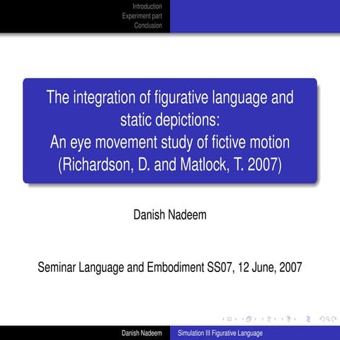 Figurative language and static depictions : eye movement study | PDF