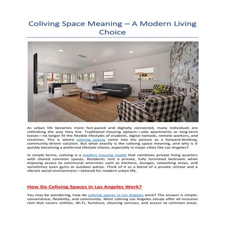 Coliving Space Meaning – A Modern Living Choice.pdf