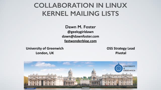 Collaboration In Linux Kernel Mailing Lists Ppt 6074