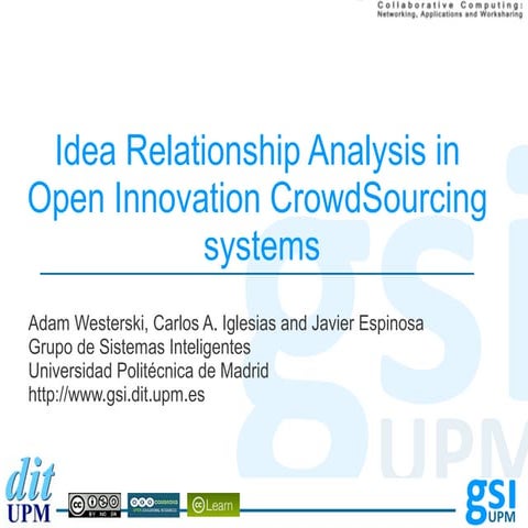 Idea Relationship Analysis in Open Innovation CrowdSourcing systems | PDF