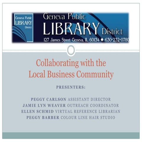 Collaborating with the local business community | PPTX | Business ...