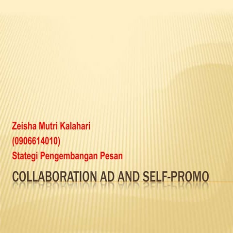 Collaboration ad and self promo | PPTX