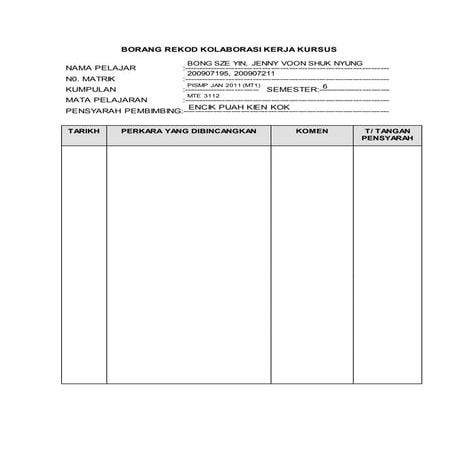 Collaboration form | PDF