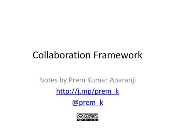 Collaboration framework | PPT