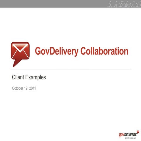 GovDelivery Collaboration - FEMA's Ready.gov Campaign | PPT