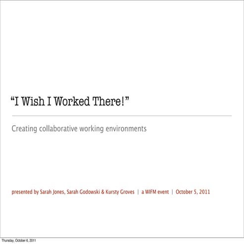 Collaboration in the workplace | PDF