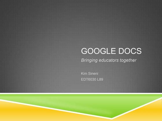 Google Sheets Presentation | PPT