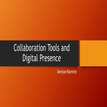 Collaboration tools | PPTX | Social Networking | Internet