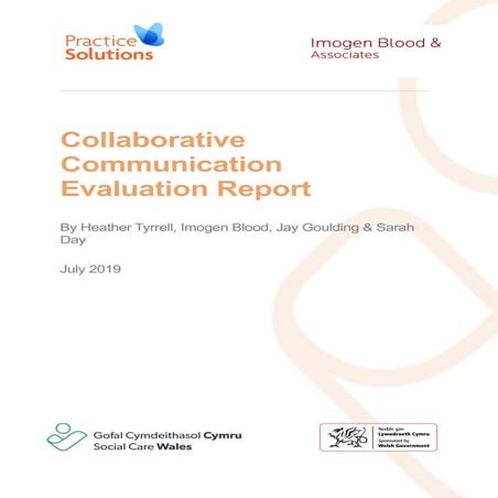 Collaborative Communication Skills Programme - evaluation report | PDF
