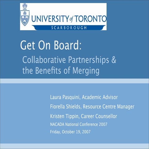 Collaborative Partnerships & The Benefits Of Merging | PDF