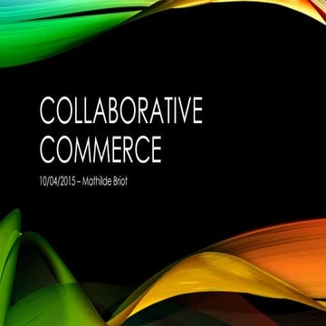 Collaborative commerce | PPTX | Hospitality Industry | Industries