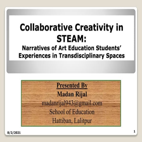 Collaborative creativity in STEAM | PPTX